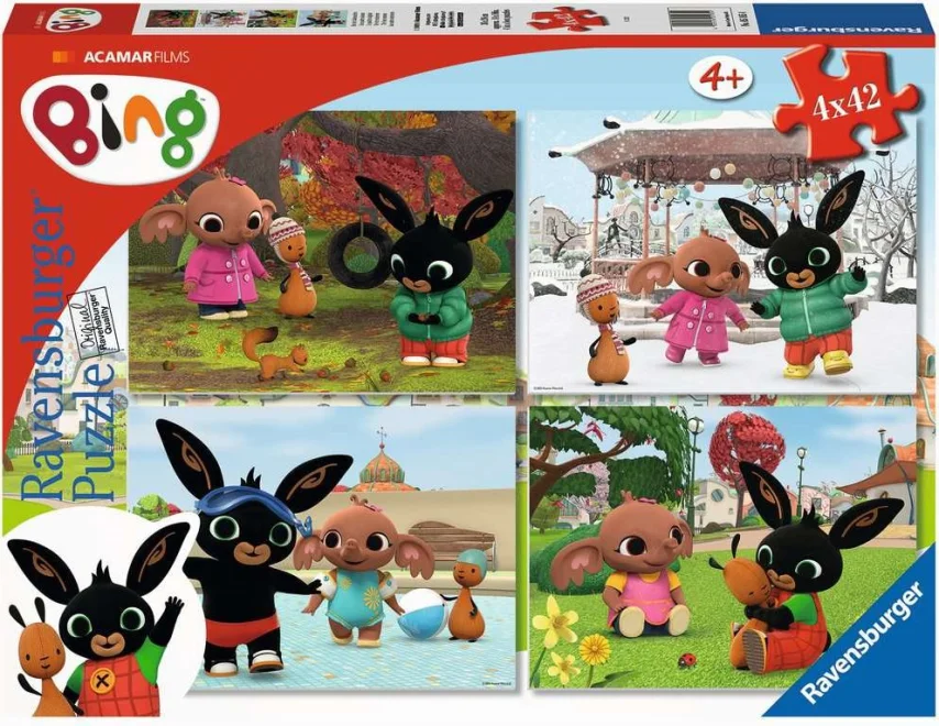 RAVENSBURGER Puzzle Bing 4x42 dílků | Puzzle-puzzle.cz