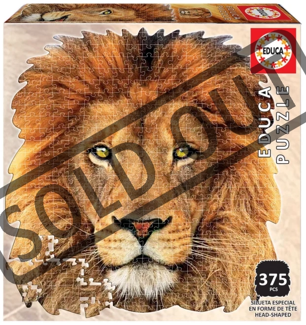 EDUCA Tvarové puzzle Lev 367 dílků | Puzzle-puzzle.cz