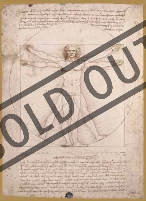 EDITIONS RICORDI Puzzle Vitruvianský muž - proporce lidské postavy 1000 ...