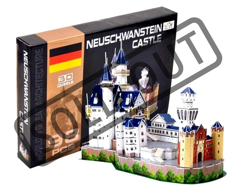 LING LE SI 3D puzzle Zámek Neuschwanstein | Puzzle-puzzle.cz