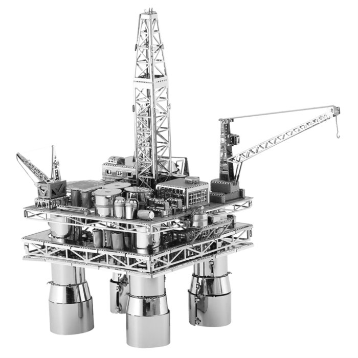 METAL EARTH 3D puzzle Ropná plošina a tanker (deluxe set) | Puzzle ...