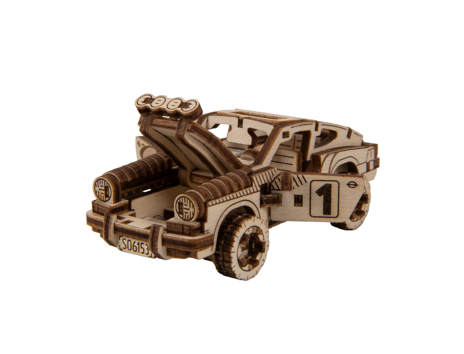 WOODEN CITY 3D puzzle Superfast Rally Car č.4 | Puzzle-puzzle.cz