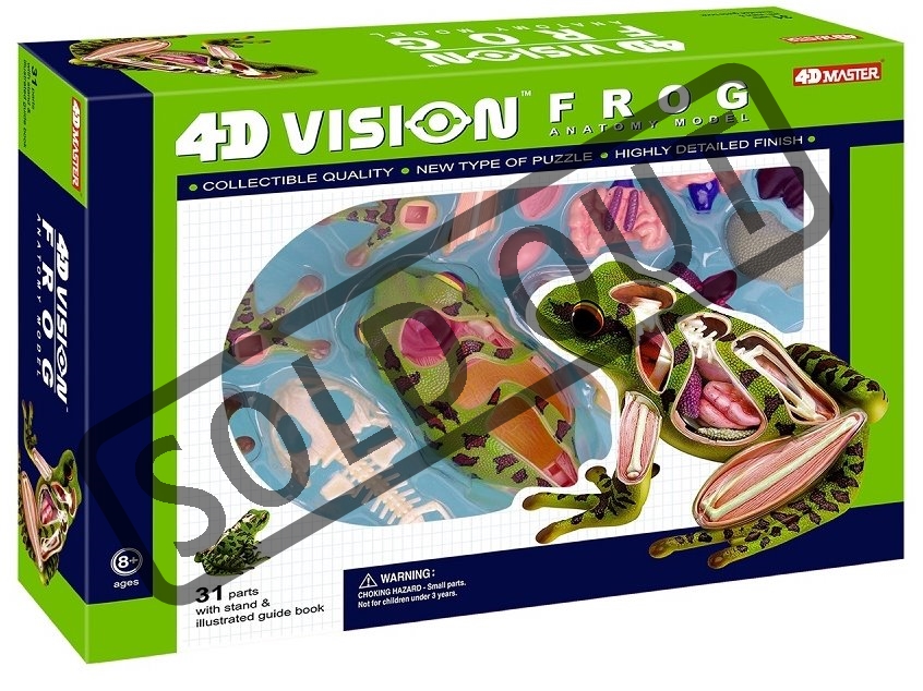 4D MASTER Anatomický 4D model - Žába | Puzzle-puzzle.cz