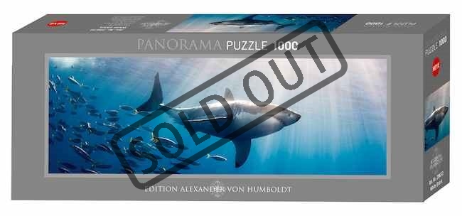 HEYE Panoramatické puzzle Bílý žralok 1000 dílků | Puzzle-puzzle.cz