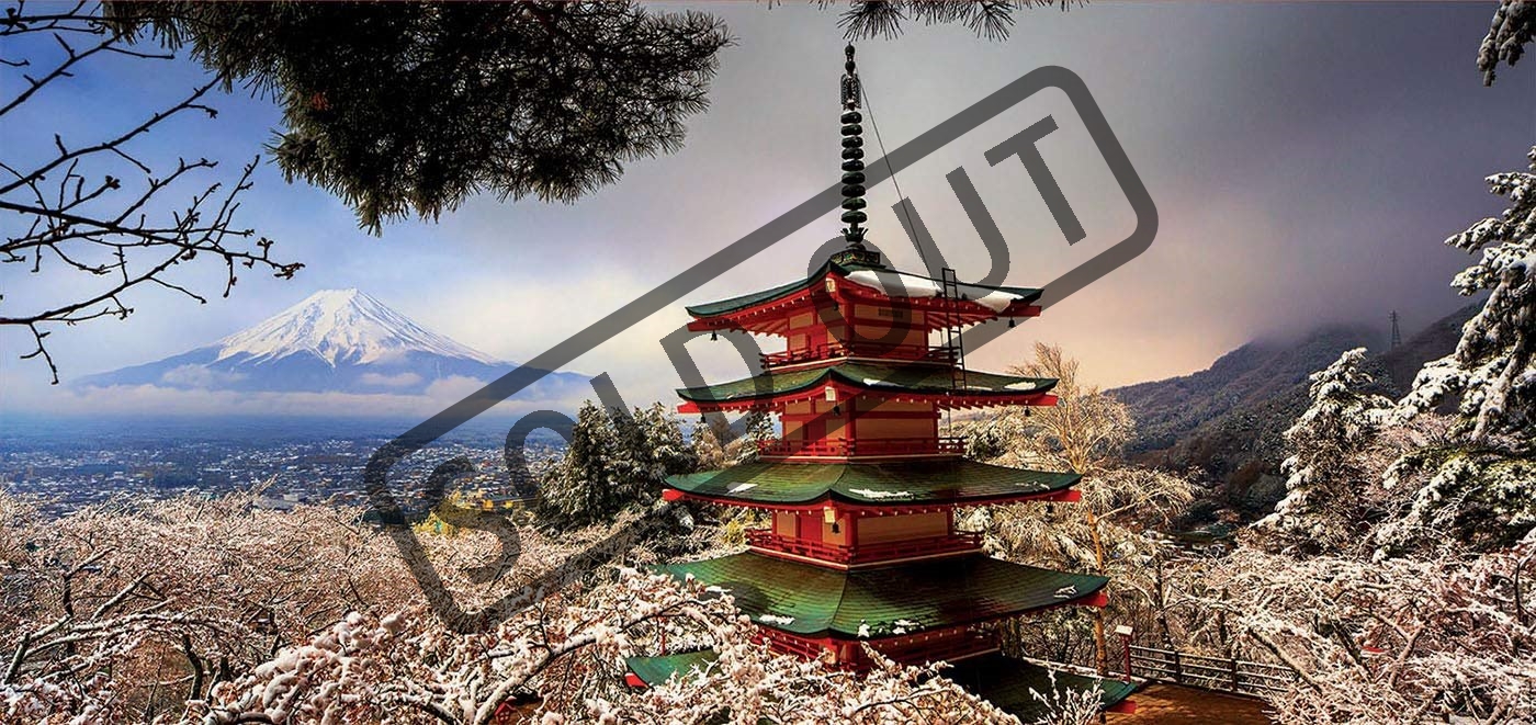EDUCA Panoramatické puzzle Hora Fuji, Japonsko 3000 dílků | Puzzle ...