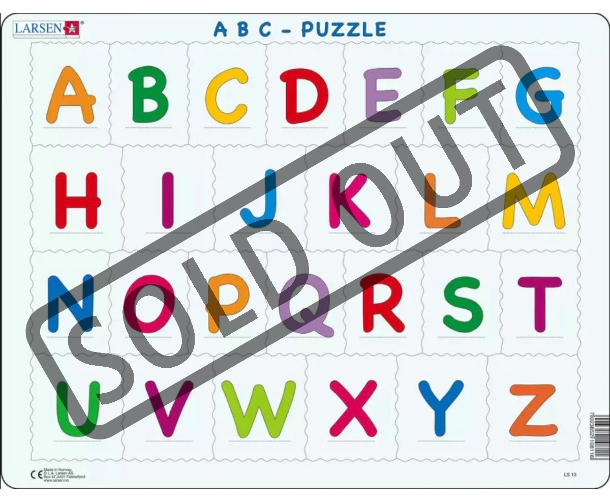 LARSEN Puzzle Abeceda - velká písmenka 26 dílků | Puzzle-puzzle.cz