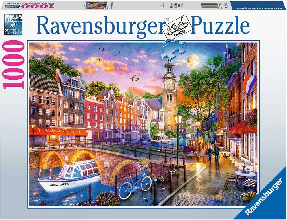 RAVENSBURGER Puzzle Amsterdam 1000 dílků | Puzzle-puzzle.cz
