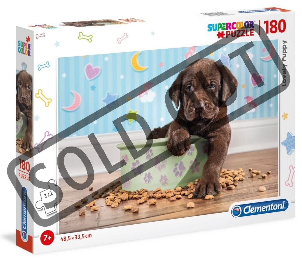 CLEMENTONI Puzzle Krásné štěně 180 dílků | Puzzle-puzzle.cz