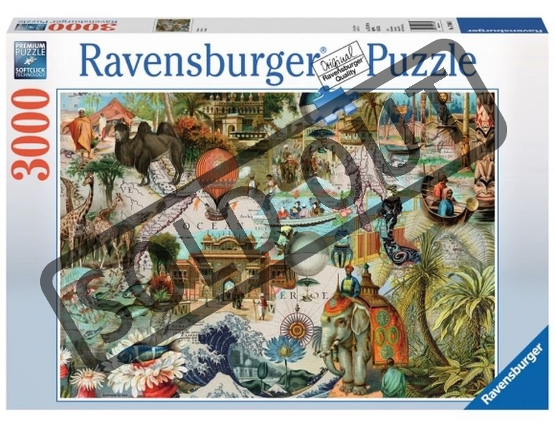 RAVENSBURGER Puzzle Oceán 3000 dílků | Puzzle-puzzle.cz