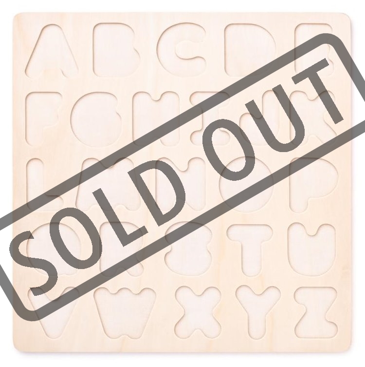 WOODY Vkládací puzzle Abeceda - písmena | Puzzle-puzzle.cz