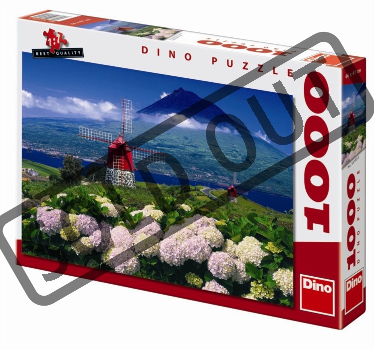 DINO Puzzle Vulkán Pico, Azorské ostrovy 1000 dílků | Puzzle-puzzle.cz